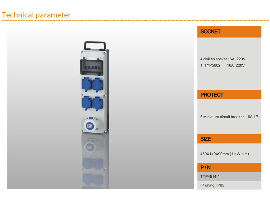 Combined Distribution Boxes TYP4514-1 IP44 For Sale - WEIPU